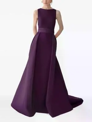 Carolina Herrera Column Overskirt Gown