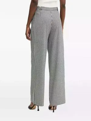 MORGAN Gingham-check Wide-leg Trousers