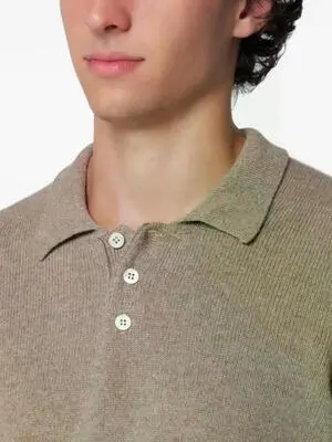DRUMOHR Long-sleeve Knitted Polo Shirt