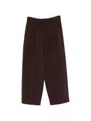 ROSSI Noa Pleated Trousers - Brown