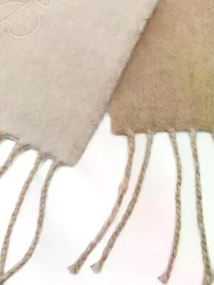 Loewe 2010s Anagram Fringed Scarf