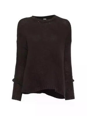 PRIVATE 0204 Open-knit Cashmere Sweater - Grey