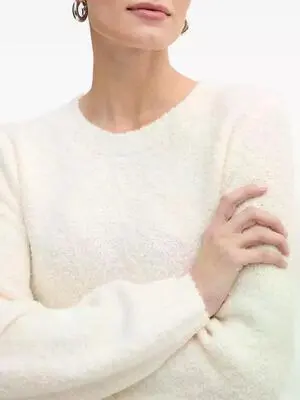 MORGAN Embellished Bouclé-knit Sweater
