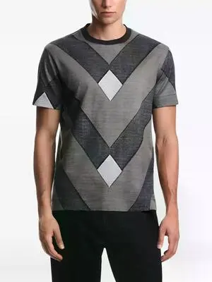 Emporio Armani Chevron-patterned T-shirt