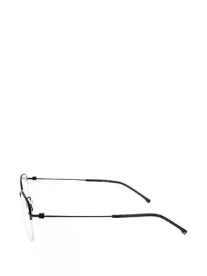 BOSS Geometric Frame Eyeglasses
