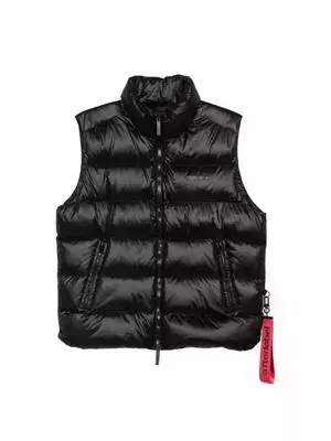AFTER/LABEL Quilted Padded Gilet - Black