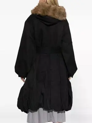ROTATE BY BIRGER CHRISTENSEN Faux Fur Collar Coat