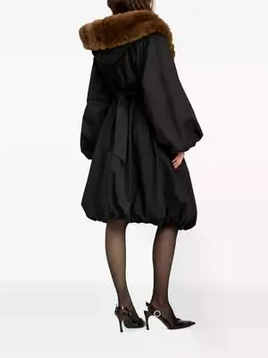 ROTATE BY BIRGER CHRISTENSEN Faux Fur Collar Coat