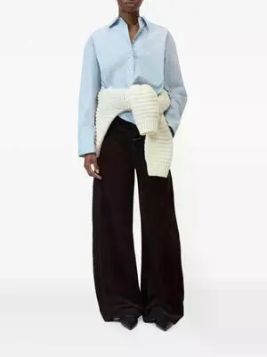 Closed Corduroy Straight-leg Trousers - Brown
