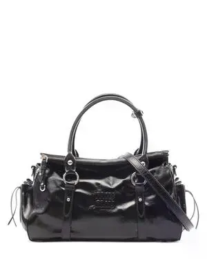 Miu Miu Shiny Leather Tote Bag