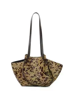 Yuzefi Mochi Calf-hair Shoulder Bag - Neutrals