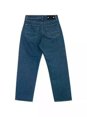 Stone Island Logo-patch Straight-leg Jeans