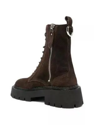 VIC MATIE Lace-up Suede Ankle Boots