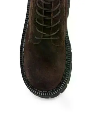 VIC MATIE Lace-up Suede Ankle Boots
