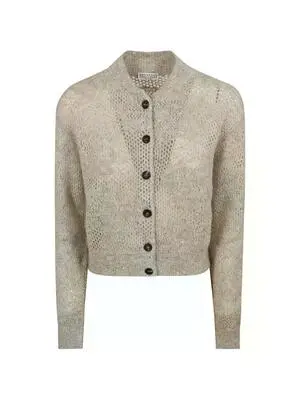 Brunello Cucinelli Sequin Cardigan - Neutrals