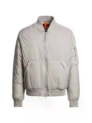 PARAJUMPERS Nordegg Logo-patch Bomber Jacket - Grey