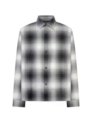 Amiri Logo-embroidered Check Shirt