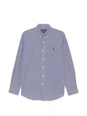 Polo Ralph Lauren Gingham-check Button-down Shirt - Blue