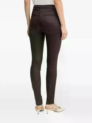 MORGAN Stud-embellished Skinny-fit Trousers