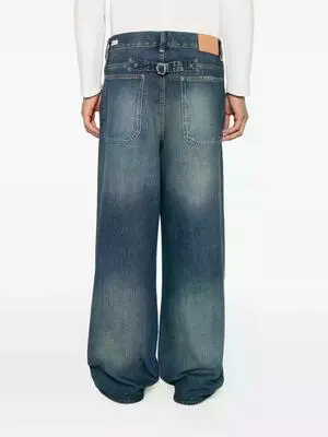 SUNFLOWER Distressed-effect Wide-leg Jeans