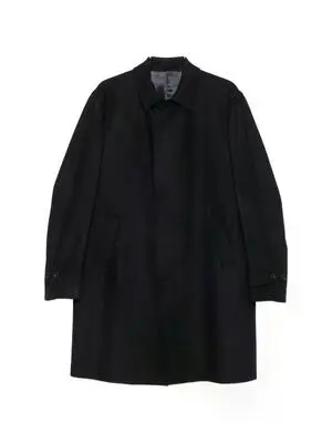 LARDINI Single-breasted Herringbone Coat