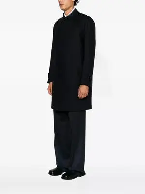 LARDINI Single-breasted Herringbone Coat
