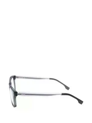 BOSS Rectangle Frame Eyeglasses - Grey