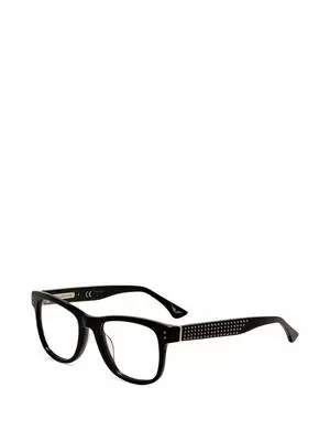 Zadig&Voltaire Stud-embellished Square-frame Glasses - Black