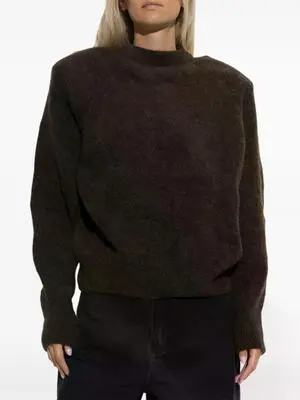 ROTATE BY BIRGER CHRISTENSEN Knit Flower Jumper Dark - Brown