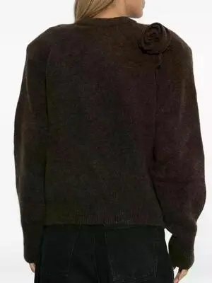ROTATE BY BIRGER CHRISTENSEN Knit Flower Jumper Dark