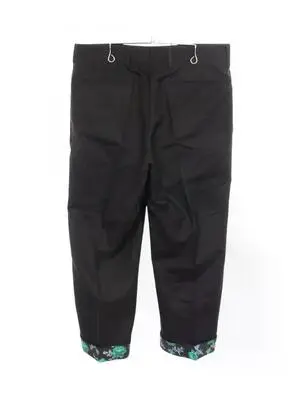 Dior 2010s Floral-print Hem Trousers