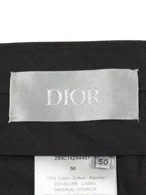 Dior 2010s Floral-print Hem Trousers