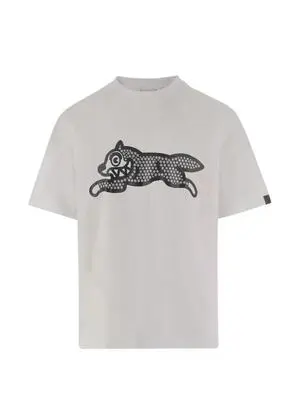 ICECREAM Glitter Running Dog T-shirt - Neutrals