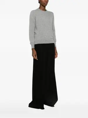 ALLUDE Ribbed-trim Sweater