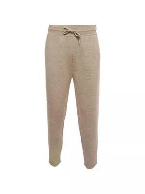 Loro Piana Feriolo Knitted Track Pants - Neutrals