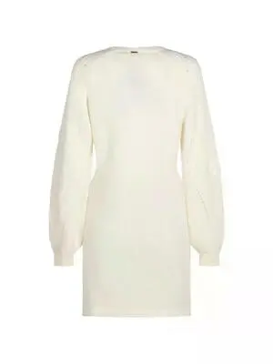 TWINSET Embroidered Balloon-sleeve Mini Dress