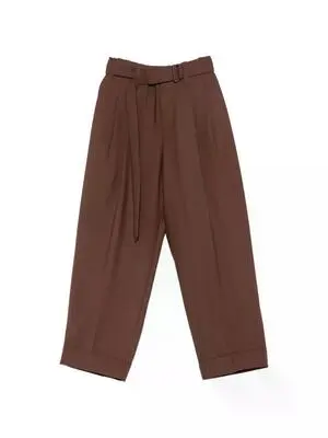 Brunello Cucinelli Belted Pleated Trousers