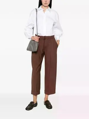 Brunello Cucinelli Belted Pleated Trousers
