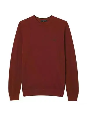 Fred Perry Textured Knit Crew Neck Sweater