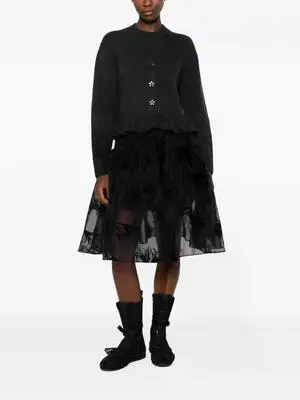 Cecilie Bahnsen Ruffled Floral-button Cardigan
