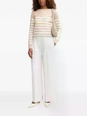 MORGAN Striped Button-detail Sweater