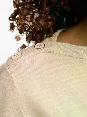 MORGAN Striped Button-detail Sweater