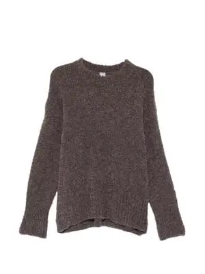 PRIVATE 0204 Bouclé Crew-neck Sweater - Brown
