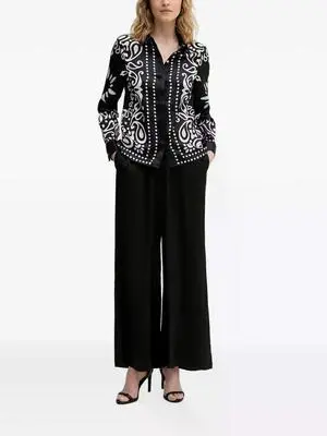 MORGAN Elasticated-waist Palazzo Pants