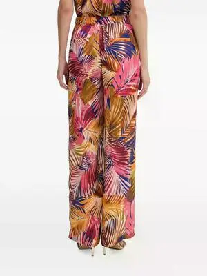 MORGAN Leaf Print Palazzo Pants