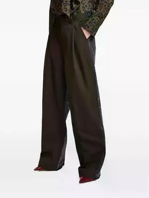 Essentiel Antwerp Denim-panel Wide-leg Trousers