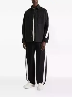 Givenchy Couture Seam Overshirt In Cotton With Gros Grain Detail