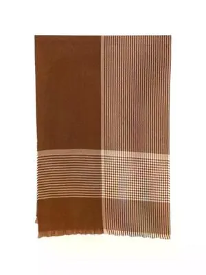 Barbour Melody Check-pattern Scarf - Brown
