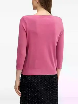 BENETTON Fine-knit Three-quarter Sleeve Sweater
