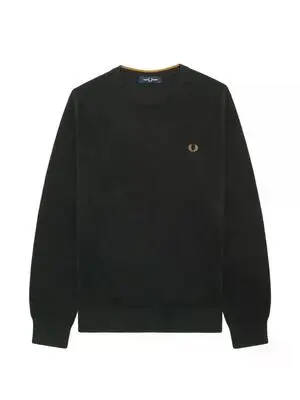 Fred Perry Embroidered Logo Sweater - Black